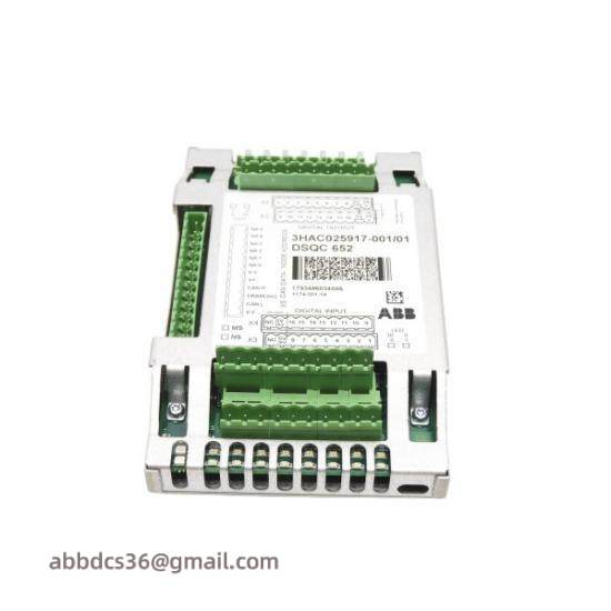 ABB DSQC652 3HAC025917-001/01 I/O Unit - Advanced Industrial Control Solution - abb-world Automation