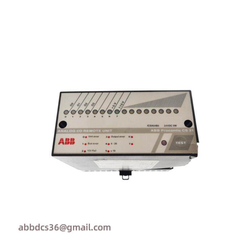 ABB ICSA04B5 ANALOG I/O REMOTE UNIT - High-Performance Control Module ...