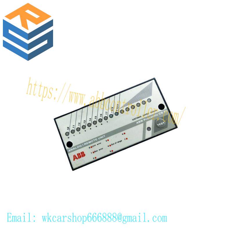 ABB ICST08A9 FPR3335901R1012 Analog Input Module - RTD, Temperature Sensing Solution for ...