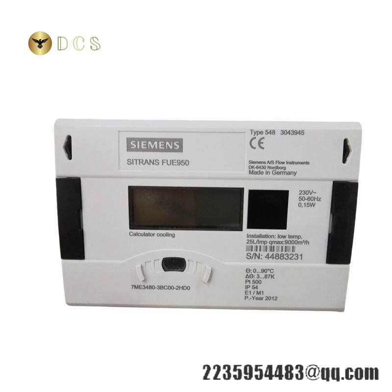 SIEMENS SITRANS FU E950 THERMAL ENERGY, Thermal Energy Meter ...