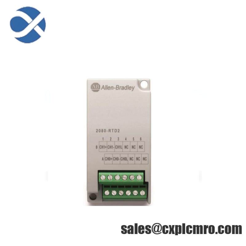 AB Industries 2080-RTD2 RTD Input Module, Precision Temperature Sensing ...