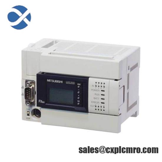 Mitsubishi FX3U-48MT Programmable Logic Controller, 24 Input & 24 Output Transistor, Sink, 100 ...