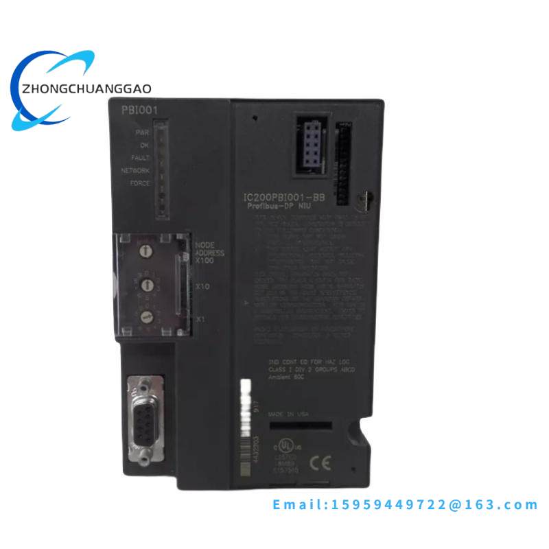 GE IC200PBI001 Profibus-DP Network Interface Unit for Industrial ...