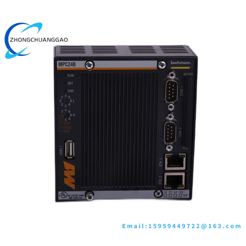 Bachmann MX213 MX200 Processor Module with 512MB Card - dcs-woodward Automation