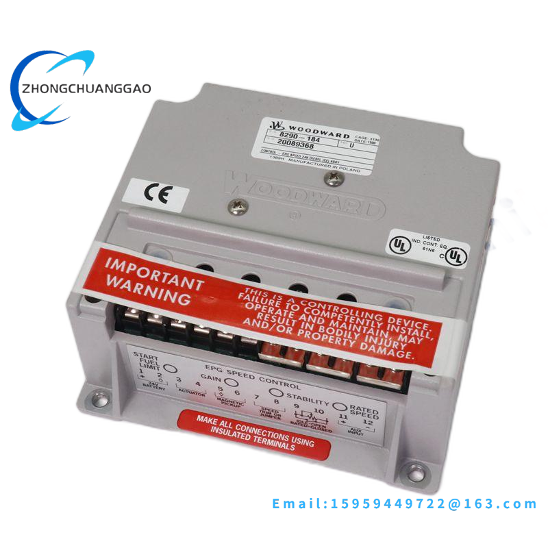 WOODWARD EPG Speed Controller 8290-184, High-Frequency Prime Mover ...