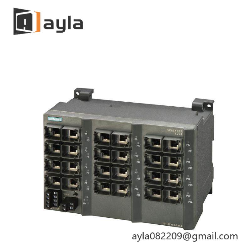 SIEMENS SCALANCE X224 Redundant Power Supply Switch, Efficient Network ...