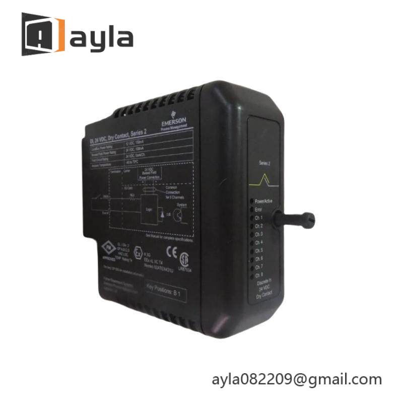 Emerson KJ3201X1-BA1 | 8-Channel DI Module | PLC | DeltaV Series - dcsintegration Automation