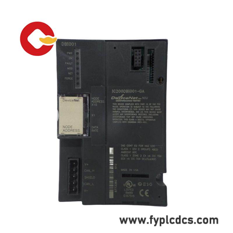 GE Fanuc IC200DBI001: DeviceNet Network Interface Unit - fyplcdcs ...