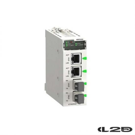 Schneider Electric BMXNRP0200 Fiber Optic Converter Module for PLC ...