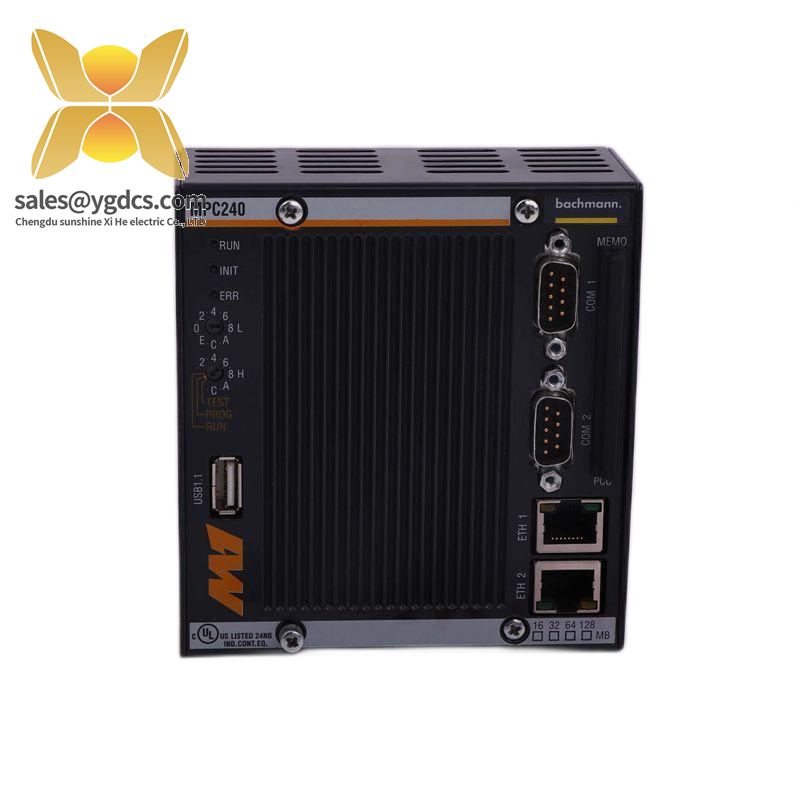 Bachmann MX213 MX200 Processor Module with 512MB Card - plc-electric Automation