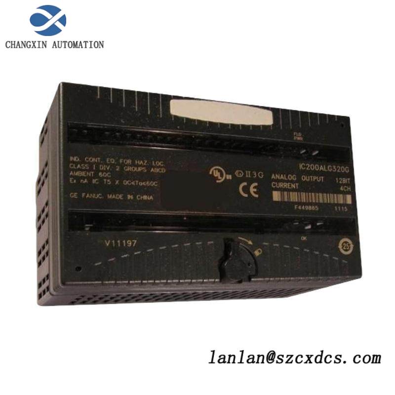 GE IC200ALG320 Analog Output Module; Producer: GE-FANUC - szcxabb Automation