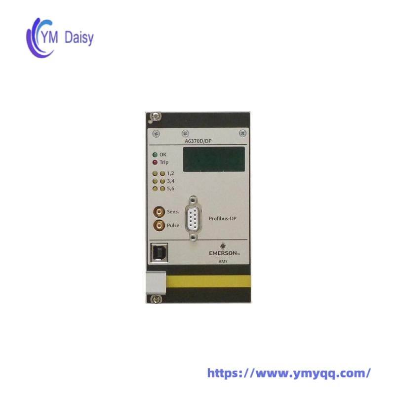 EMERSON A6370D Overspeed Protection Monitor - Comprehensive Safety ...